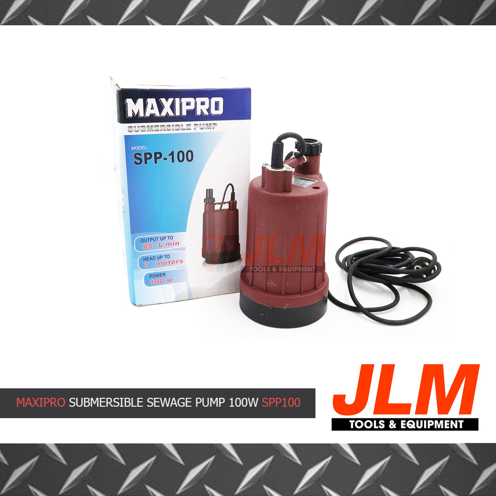 MAXIPRO SUBMERSIBLE PUMP FOUNTAIN TYPE SPP-100 (100W) – JLM Tools ...